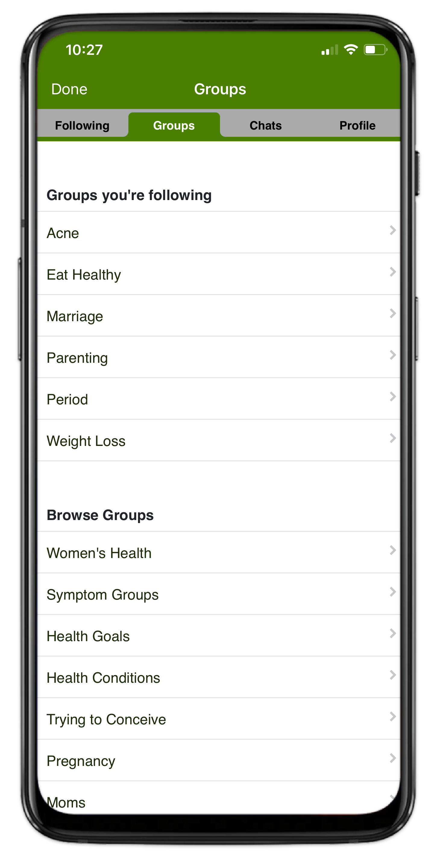 groups tab – GP Apps